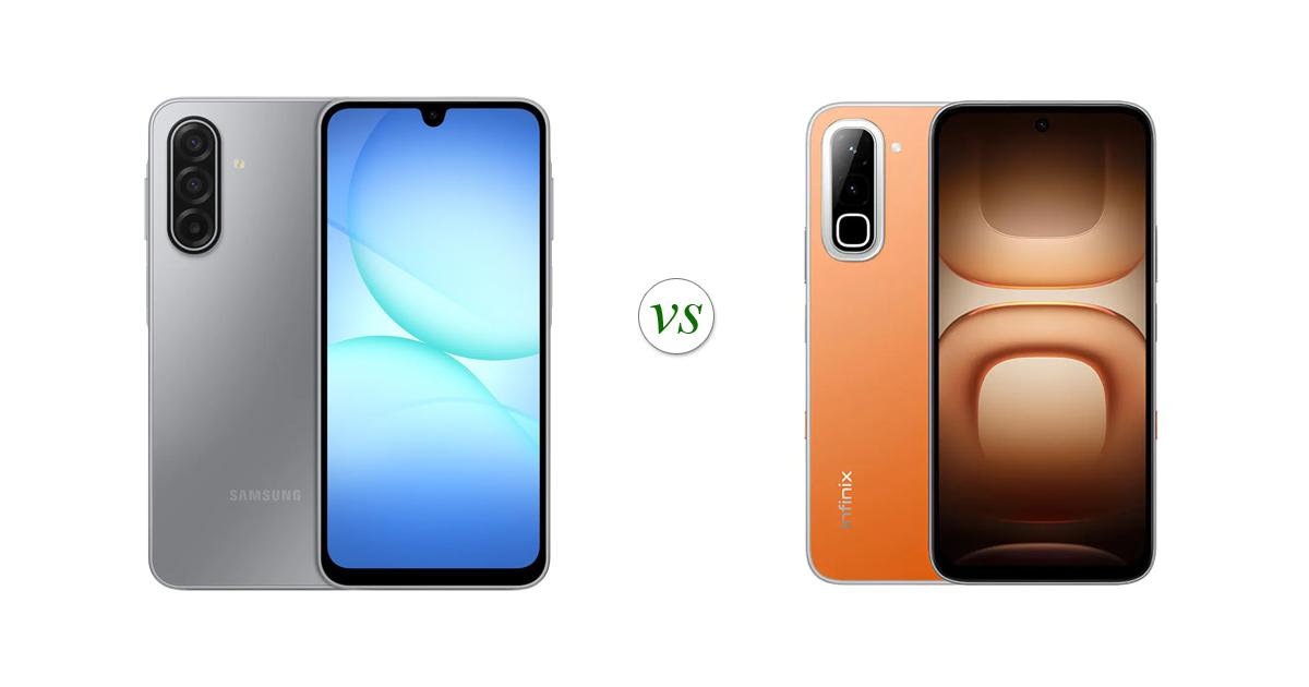 SAMSUNG Galaxy A17 5G vs Infinix HOT 70: Side by Side Specs Comparison