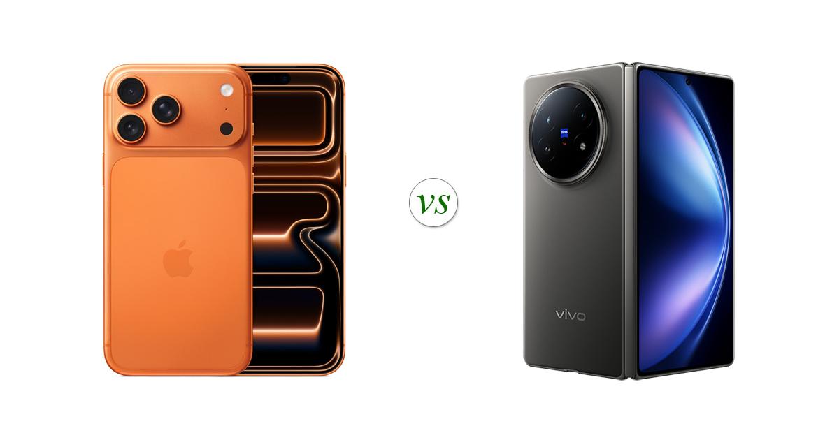 Apple iPhone 17 Pro Max vs vivo X Fold5: Side by Side Specs Comparison