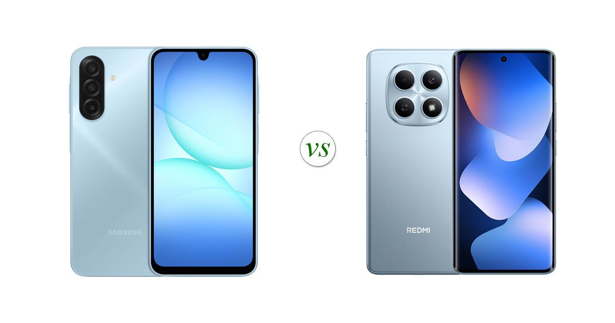 Samsung Galaxy A17 LTE vs Redmi Note 15: Side by Side Specs Comparison