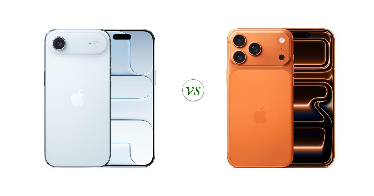 Apple iPhone Air vs Apple iPhone 17 Pro Max: Side by Side Specs Comparison