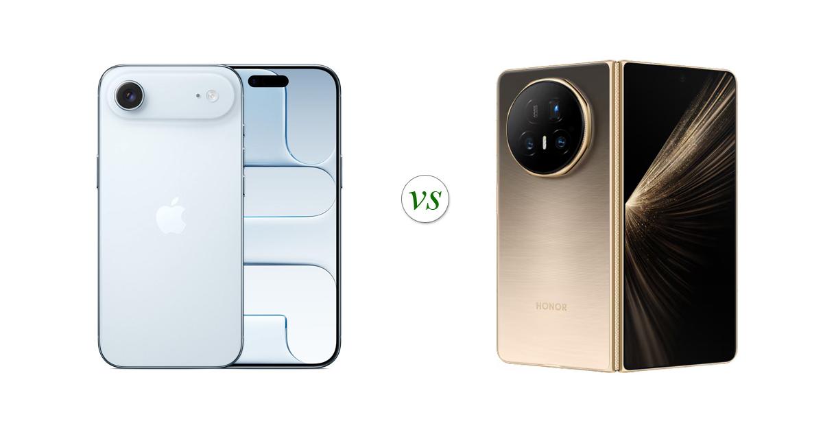 Apple iPhone Air vs HONOR Magic V5: Side by Side Specs Comparison