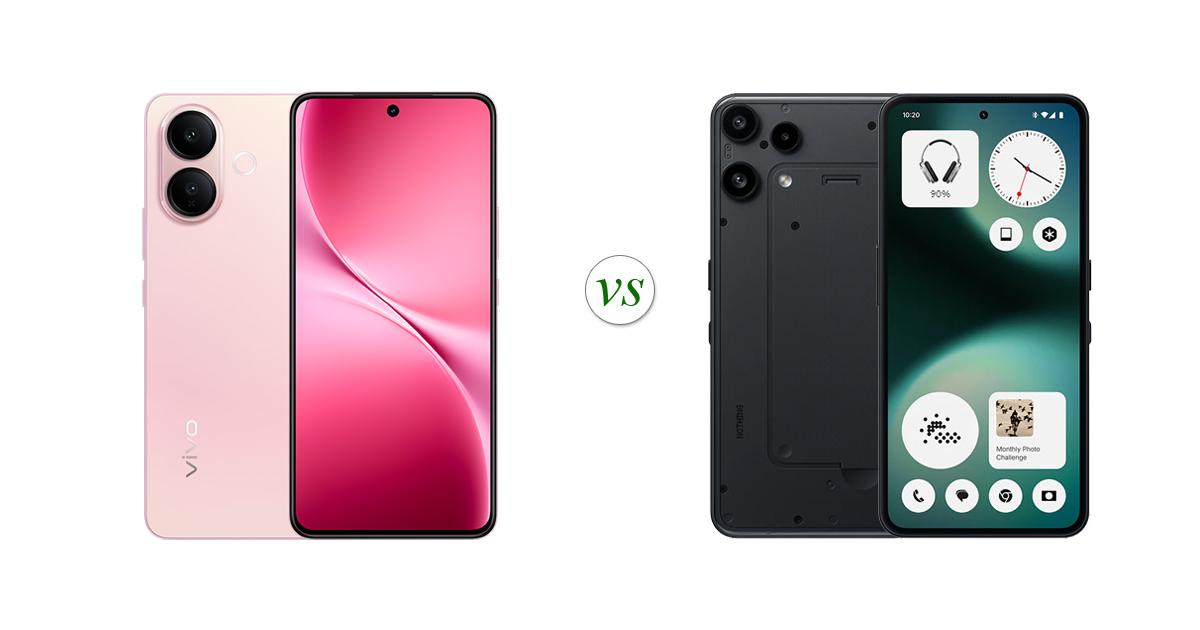vivo V60 Lite 5G vs Nothing Phone (3a) Lite: Side by Side Specs Comparison