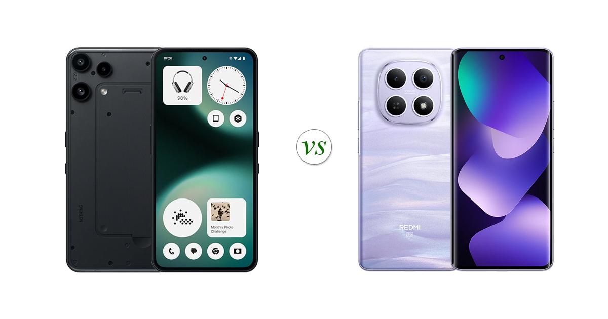 Nothing Phone (3a) Lite vs Redmi Note 15 5G: Side by Side Specs Comparison