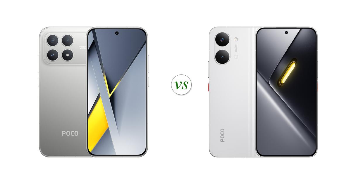 POCO F8 Pro vs POCO X8 Pro Max: Side by Side Specs Comparison