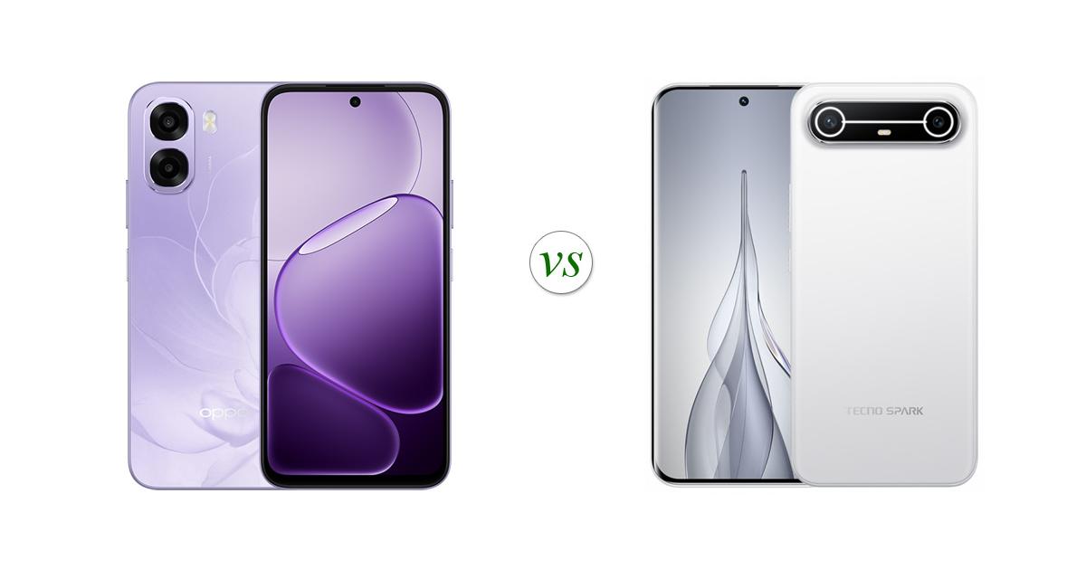 OPPO A6x 5G vs TECNO SPARK Slim: Side by Side Specs Comparison