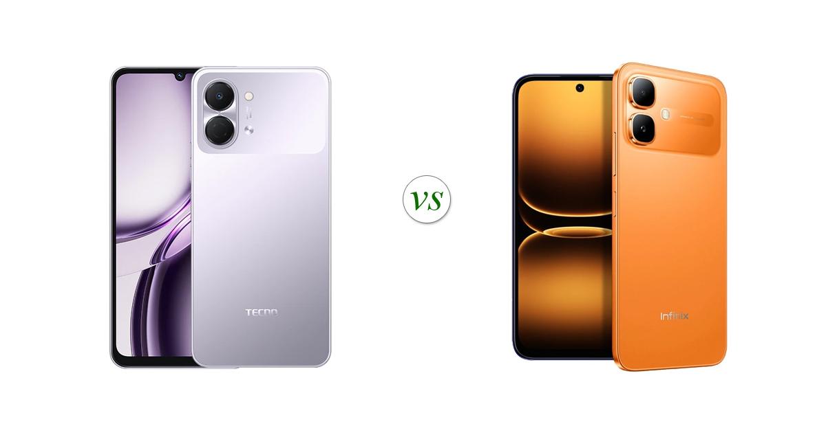 TECNO SPARK Go 3 vs Infinix SMART 20: Side by Side Specs Comparison