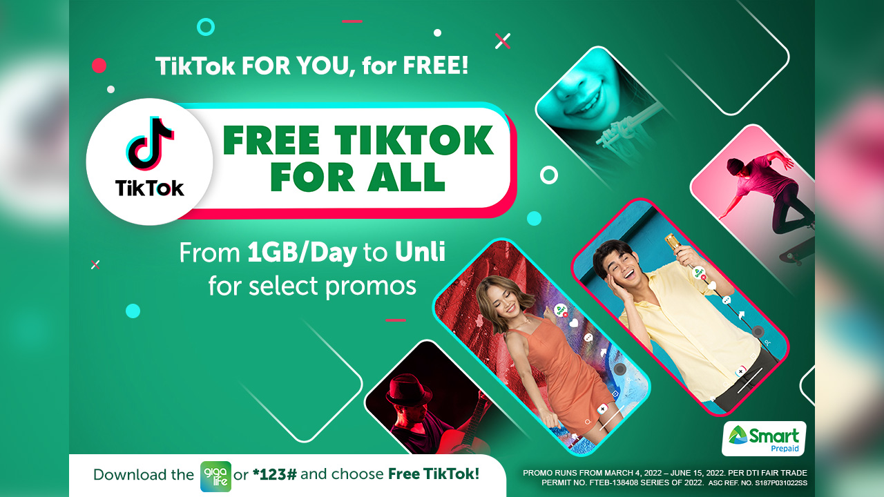 Smart’s FREE TikTok for All Now Available with Prepaid Promos | Pinoy ...