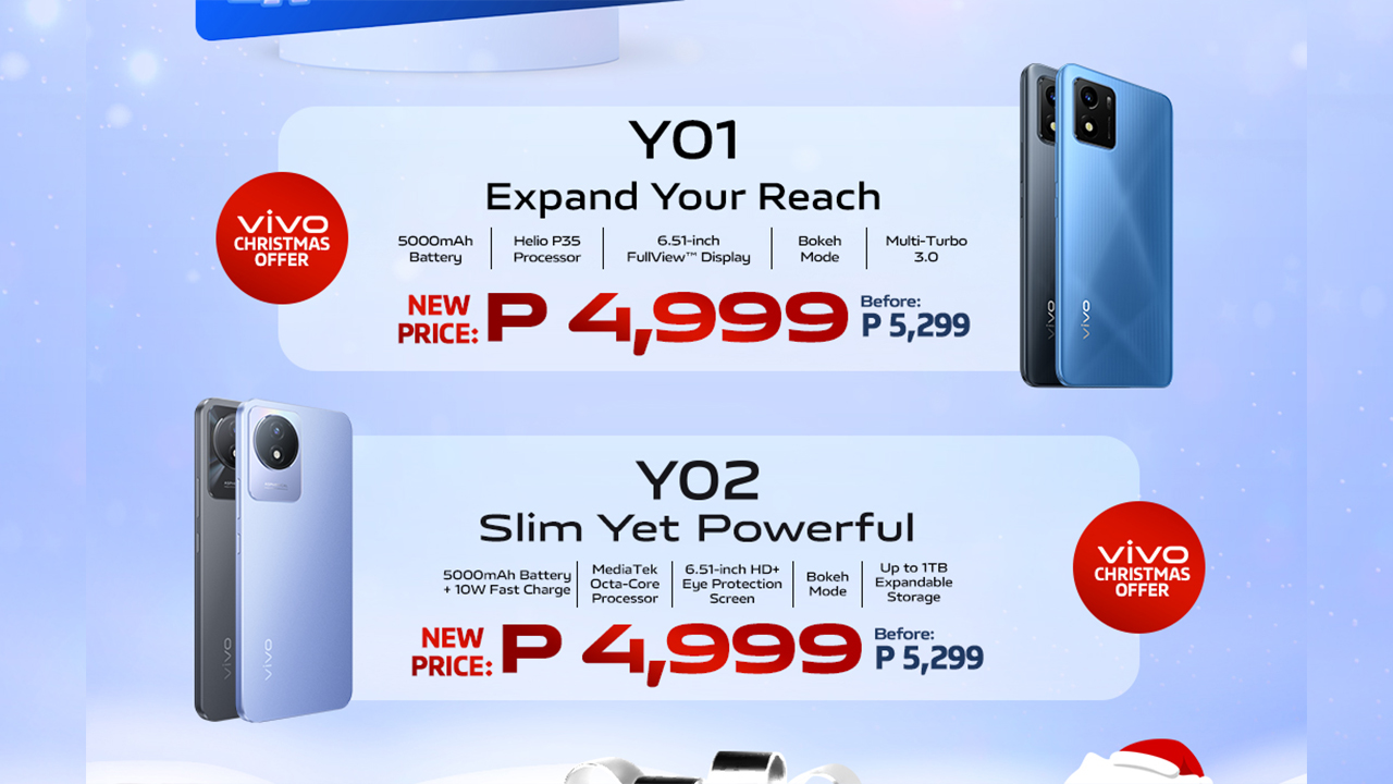 vivo announces big Christmas Offers for vivo Y02 and vivo Y01, now only ...