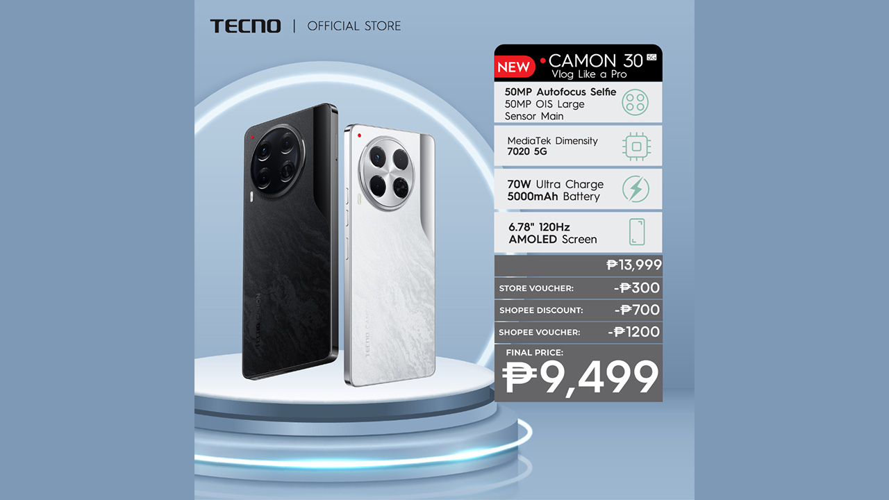 TECNO CAMON 30 5G Discounted Price Starts at ₱9,499 Only | Pinoy Techno ...